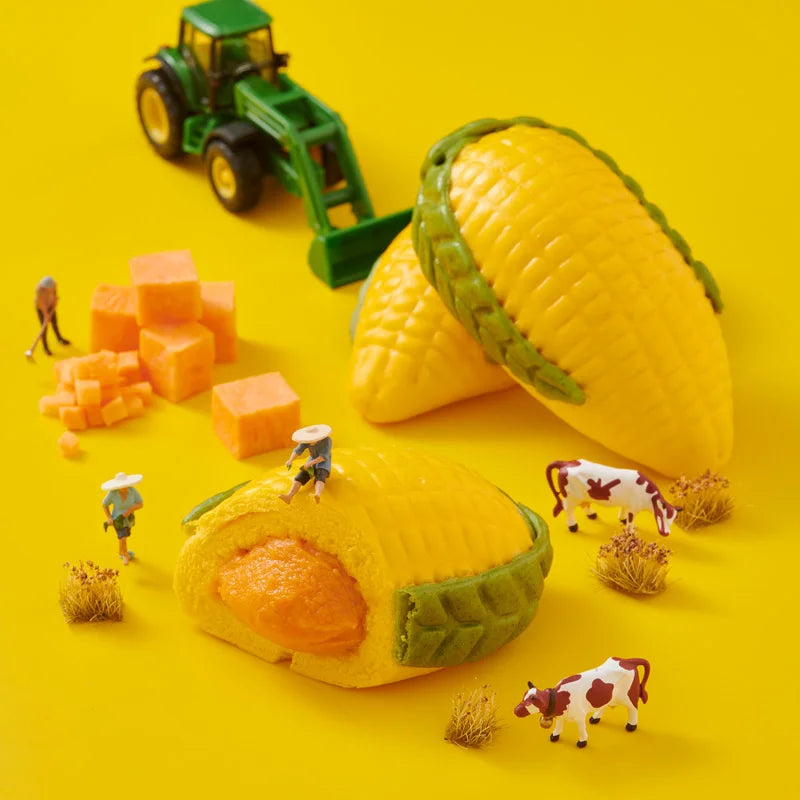 Corn Steam Bun (4 pieces per packet x 35g) – Bee Sim SG